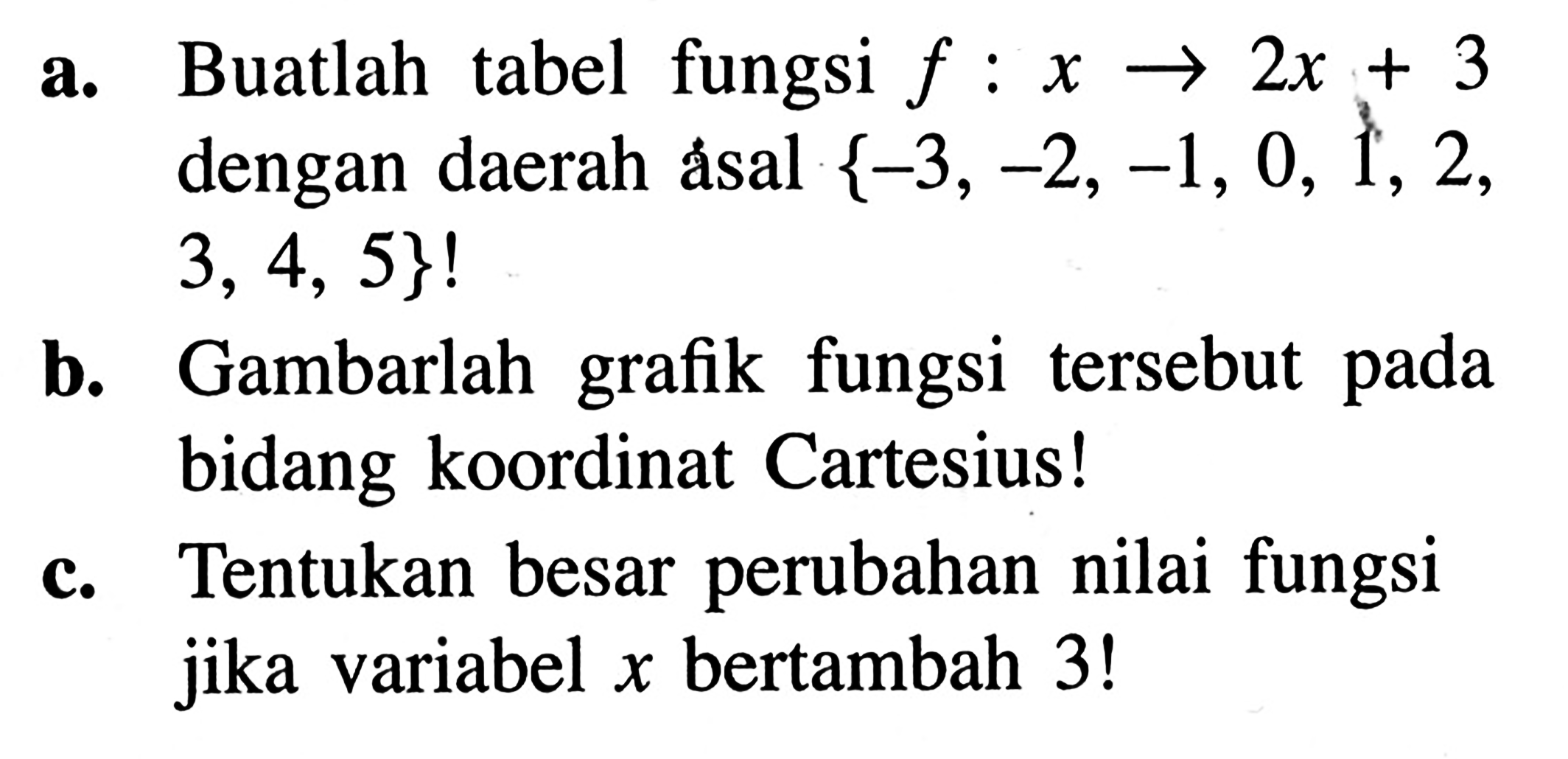 a-buatlah-tabel-fungsi-f-x-2x-3-dengan-daerah-asa