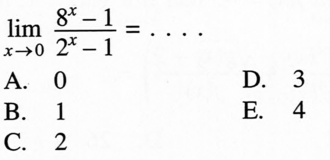 Limit X 0 8 x 1 2 x 1 