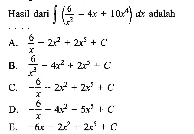 Hasil Dari Integral 6 x 2 4x 10x 4 Dx Adalah hasil-dari-integral-6-x-2-4x-10x-4-dx-adalah